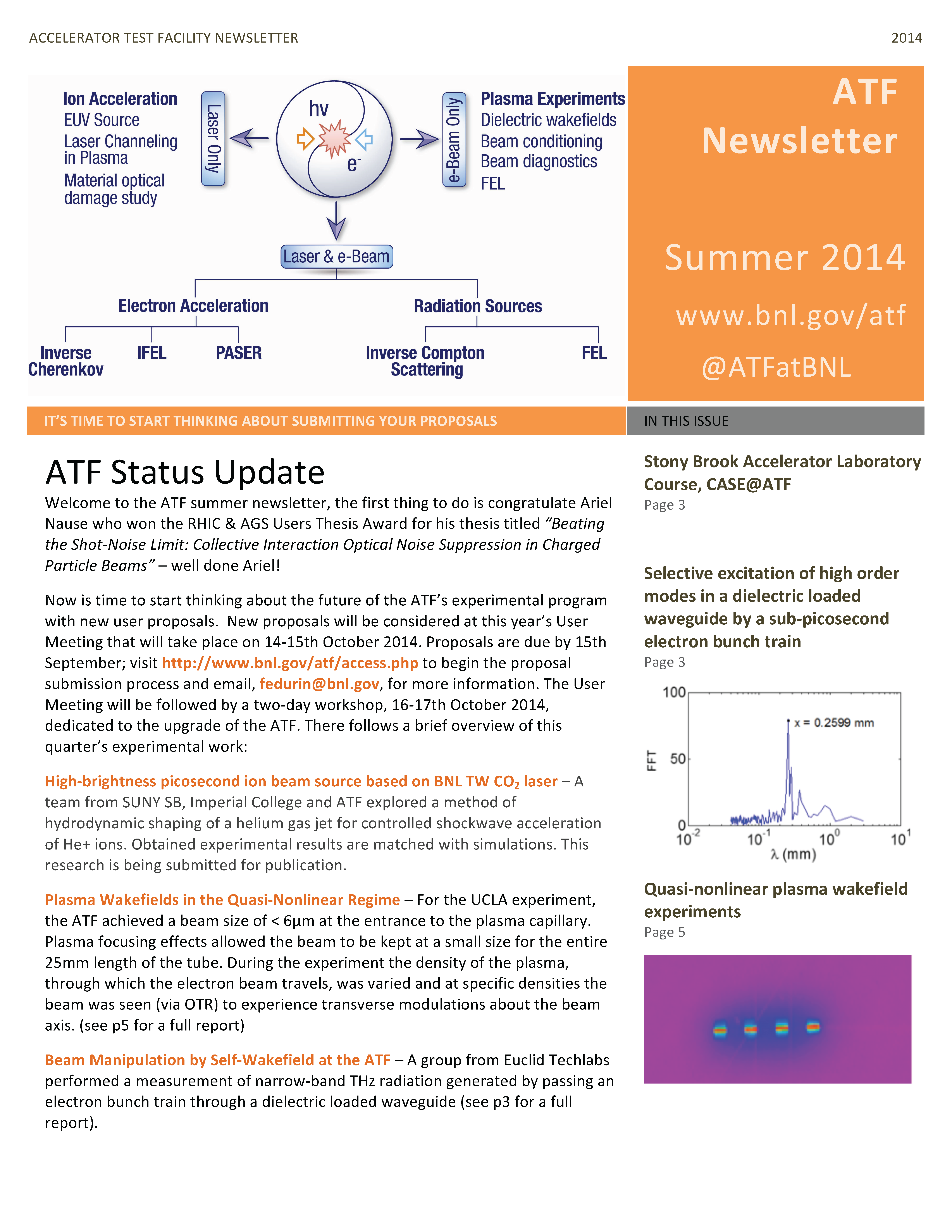BNL | Accelerator Test Facility | ATF Newsletters